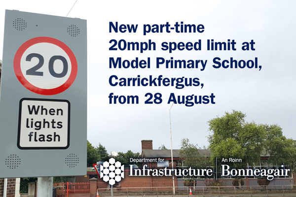 Part-time 20mph speed limit introduced outside Model Primary School ...