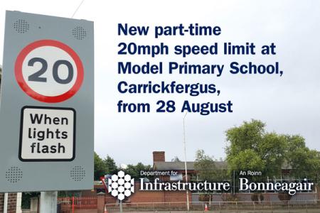 Part-time 20mph speed limit introduced outside Model Primary School ...