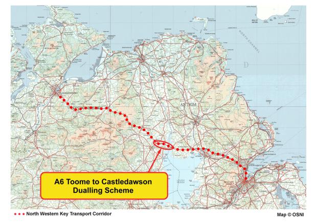 A6 Toome to Castledawson dualling scheme | Department for Infrastructure