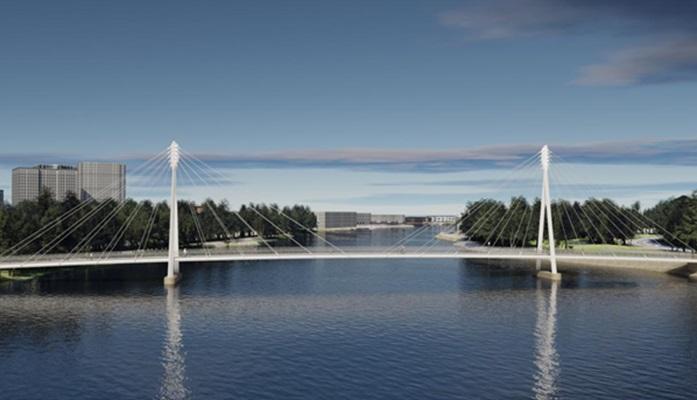 Liz Kimmins announces next stage of Lagan Pedestrian and Cycle Bridge ...